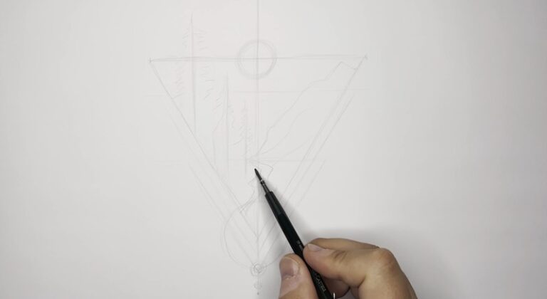 Create a Geometric Drawing with a Landscape [Video]